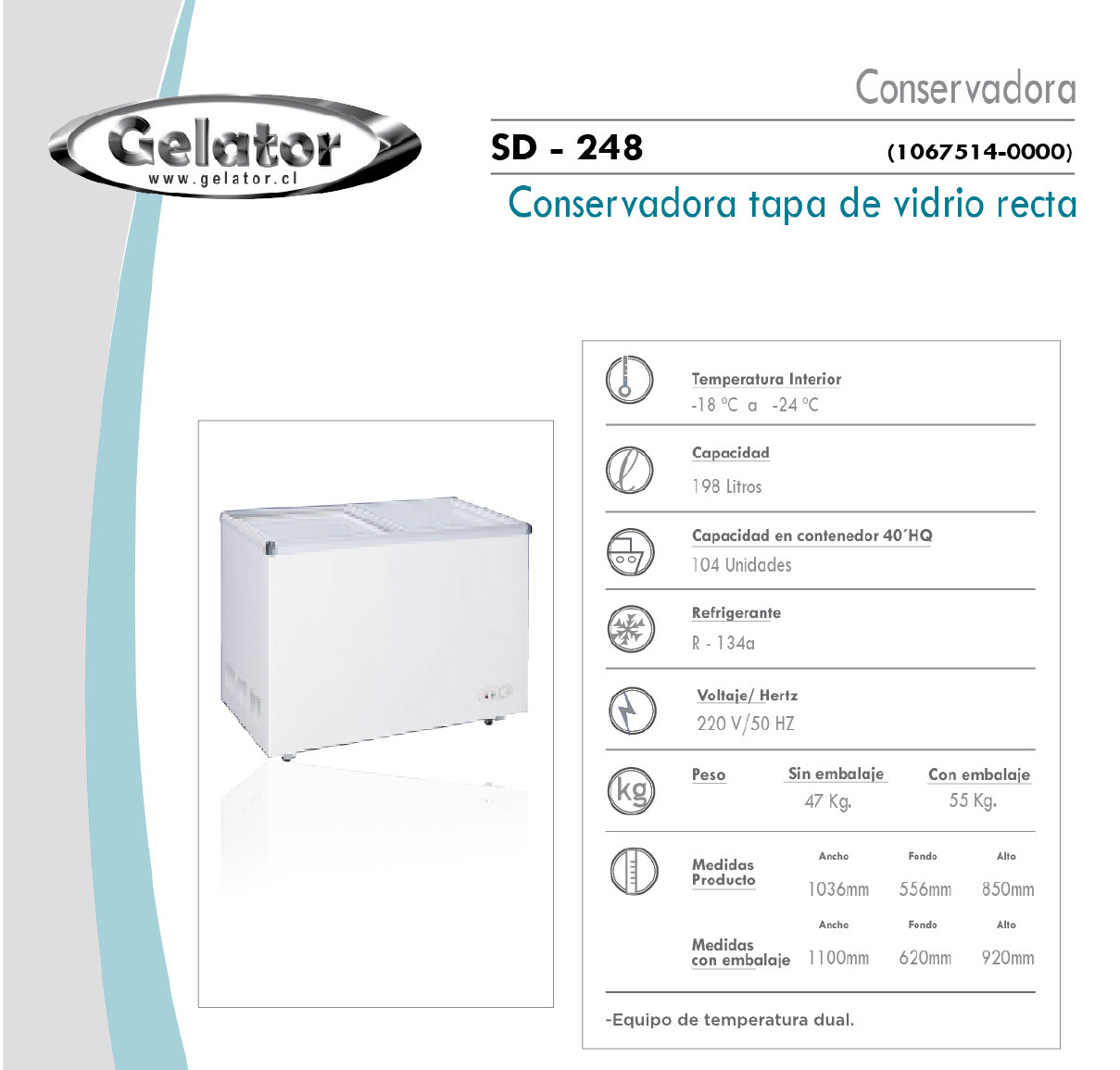 GELATOR SD-248 – MAQUINA ELECTRO PERU : IMPORTACION Y FABRICACION DE ...